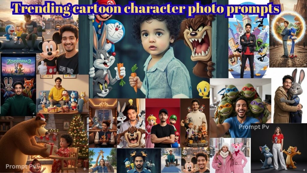 Trending Cartoon Character Photo Prompts 2026 | Viral AI Art Ideas ...